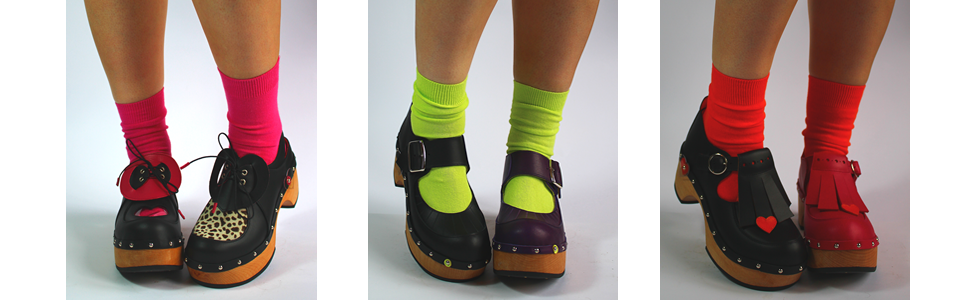 Handmade Clogs Brightly Colored Socks – Jackie Loves Clogs